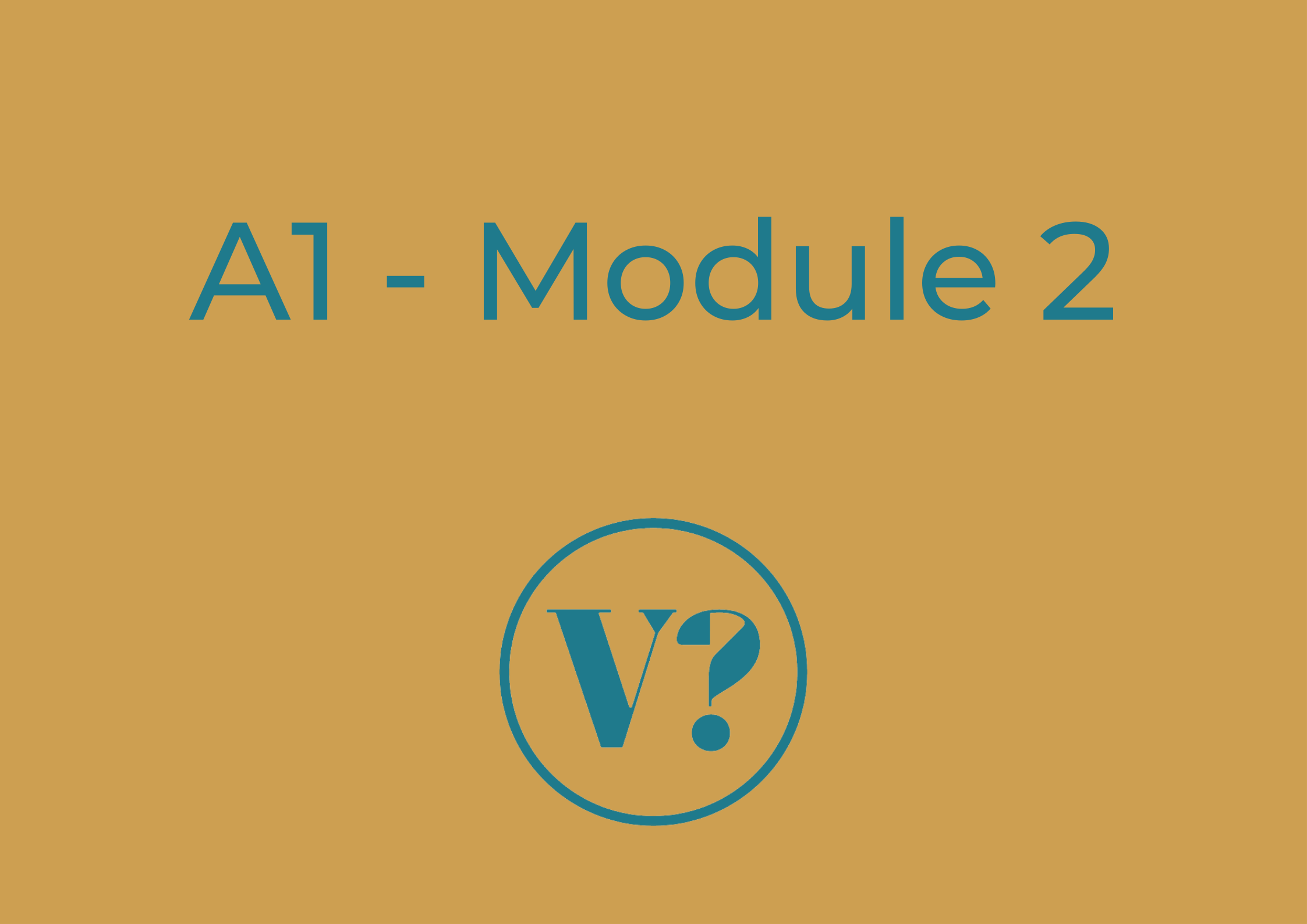 A1 - Module 2 - Voulez-vous?